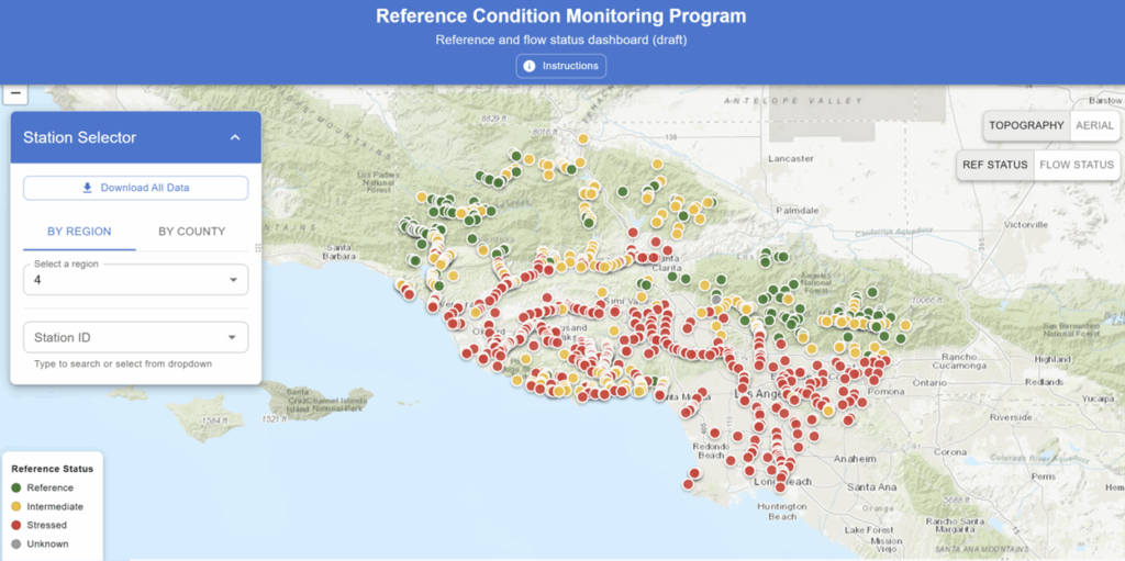 New data dashboards enhance access to foundational California stream ...